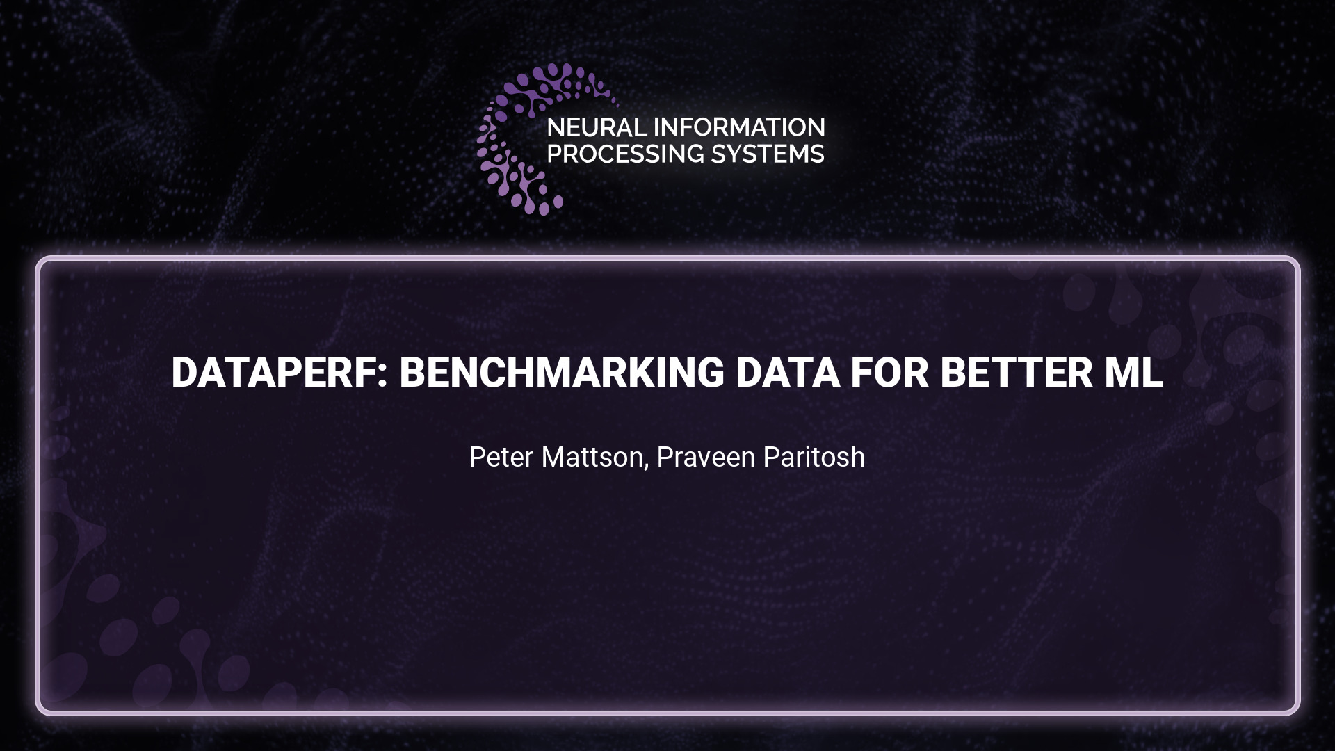 DataPerf: Benchmarking data for better ML - Data-centric AI Resource Hub