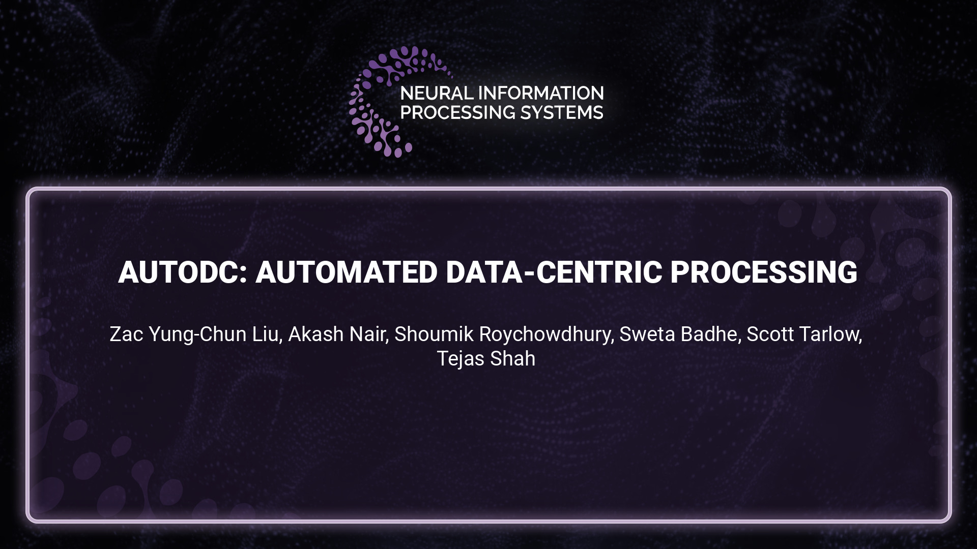 AutoDC: Automated data-centric processing - Data-centric AI Resource Hub